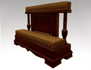 Victorian Design© Kneeler - Prayer Rail | Memoriam Supply Company